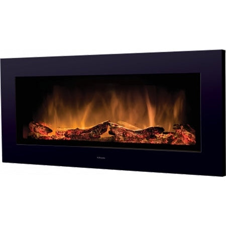 Dimplex Wall Mounted or Recessed Log Effect Electric Fire Anthracite B ...