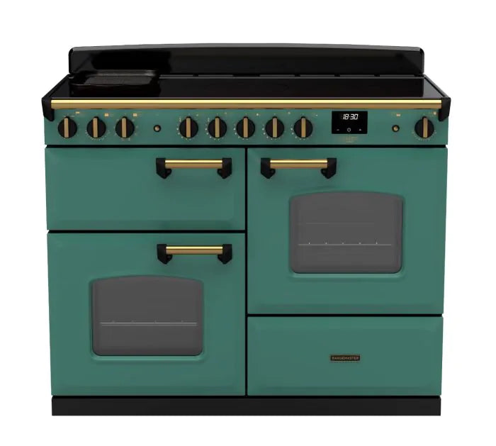 Rangemaster Classic Deluxe 110cm Induction Range Cooker - Mineral Gree ...
